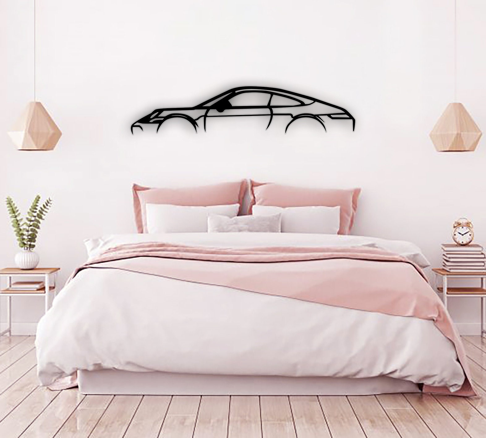 Porsche 911 Car: Metal Car Wall Art for House Decor, Wall Decor, Room ...