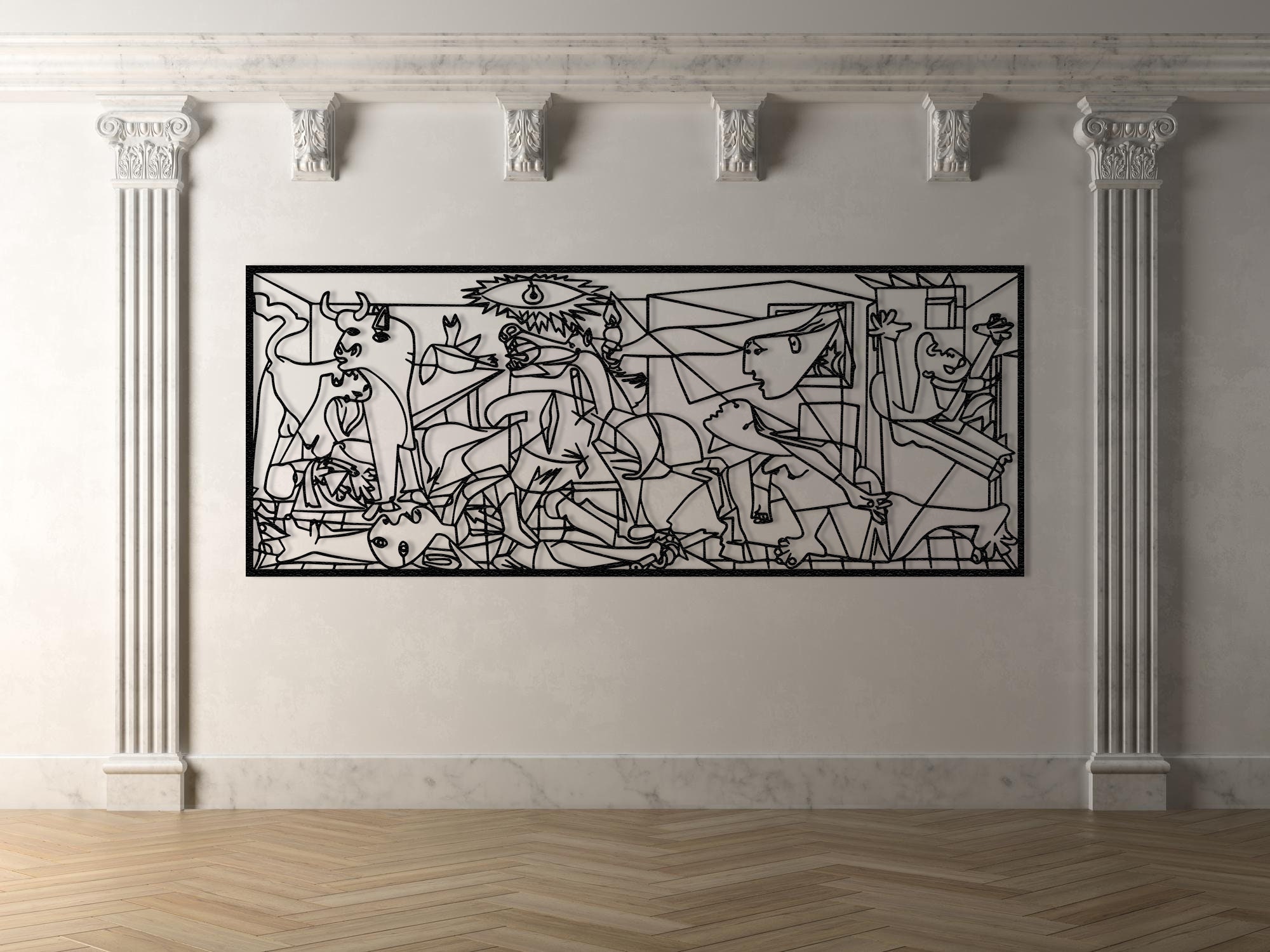 Pablo Picasso Guernica Metal Wall Art Home Decor Gift for Her Fireplace ...