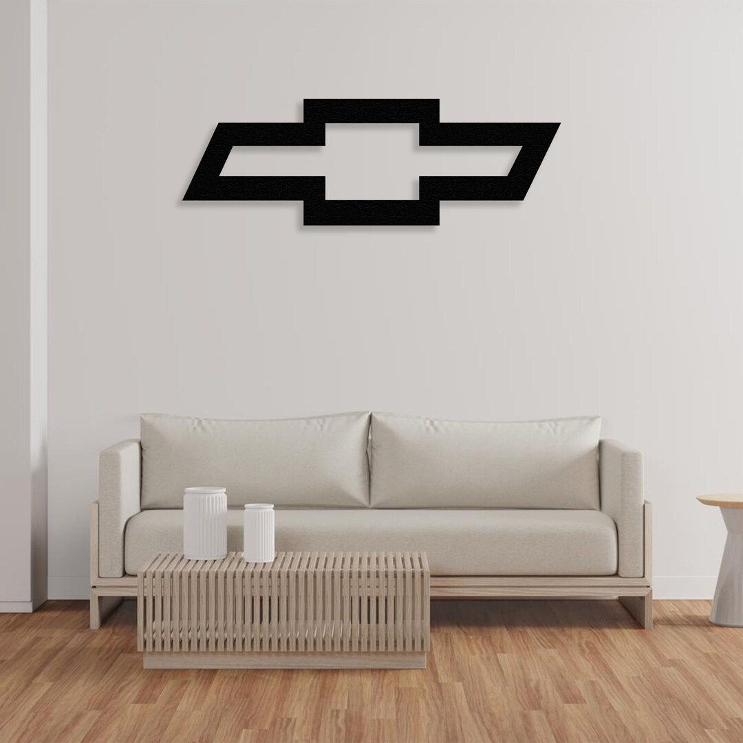 Chevrolet Car Logo Metal Wall Art Home Decor Gift for Her Fireplace ...
