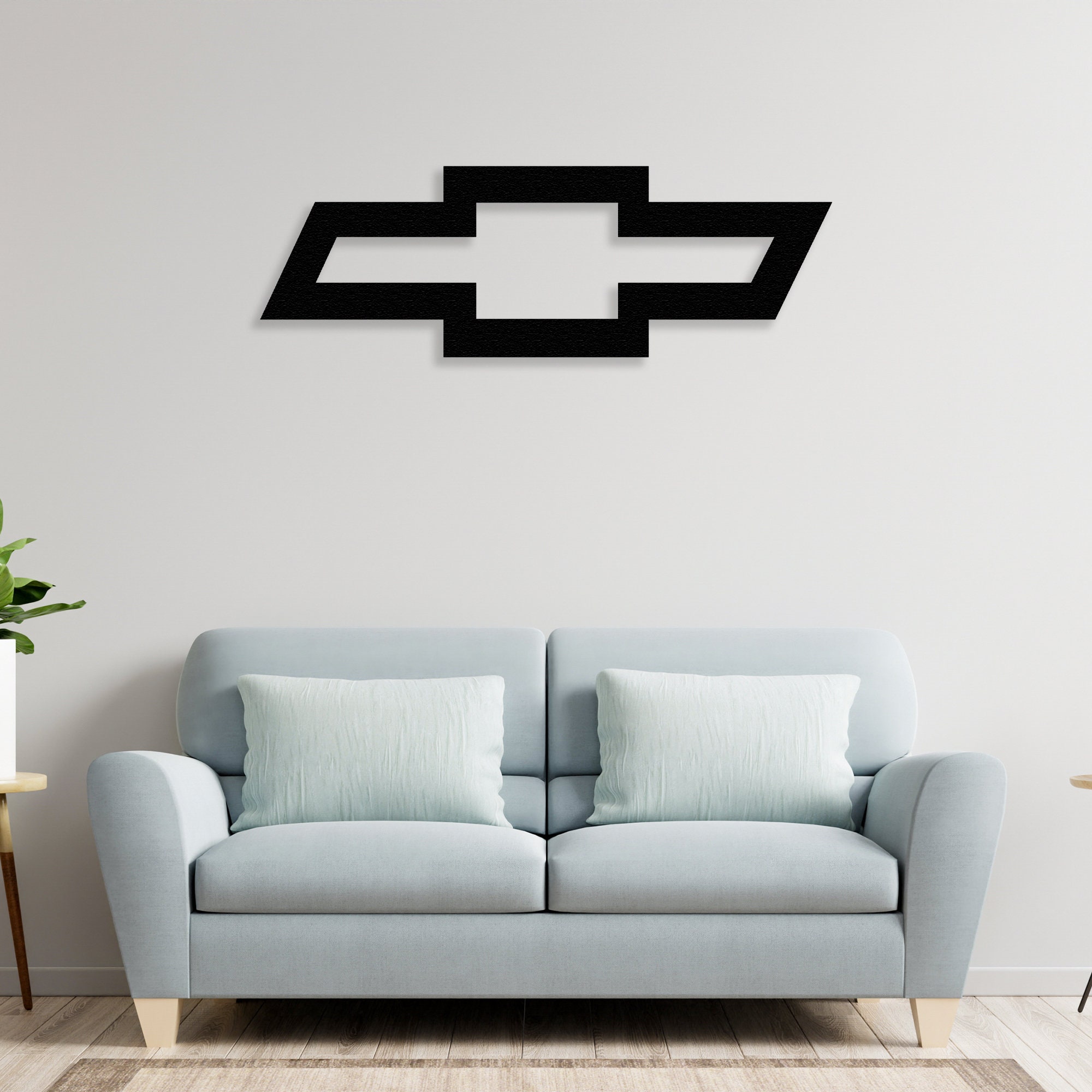 Chevrolet Car Logo Metal Wall Art Home Decor Gift for Her Fireplace ...