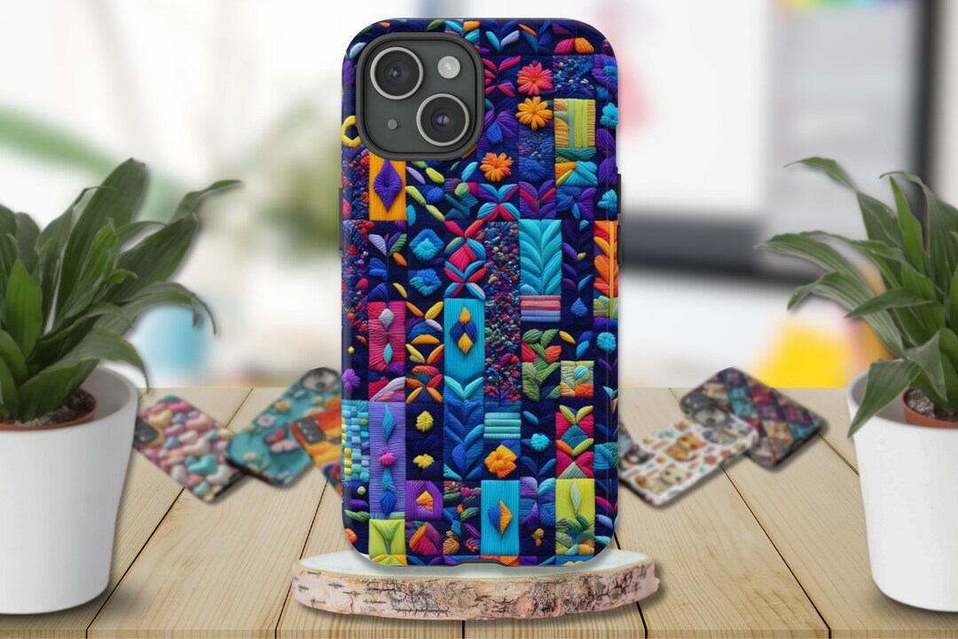 Thread Art Different Rectangle Patterns Phone Case, Tough Case. Cute ...