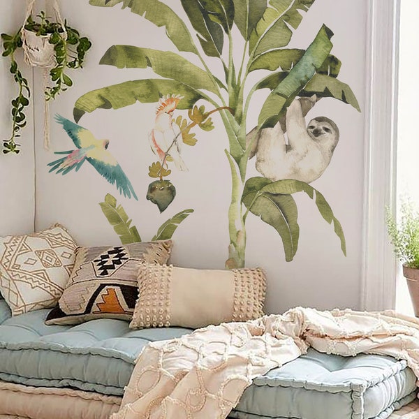 Banana Tree Sticker - Etsy