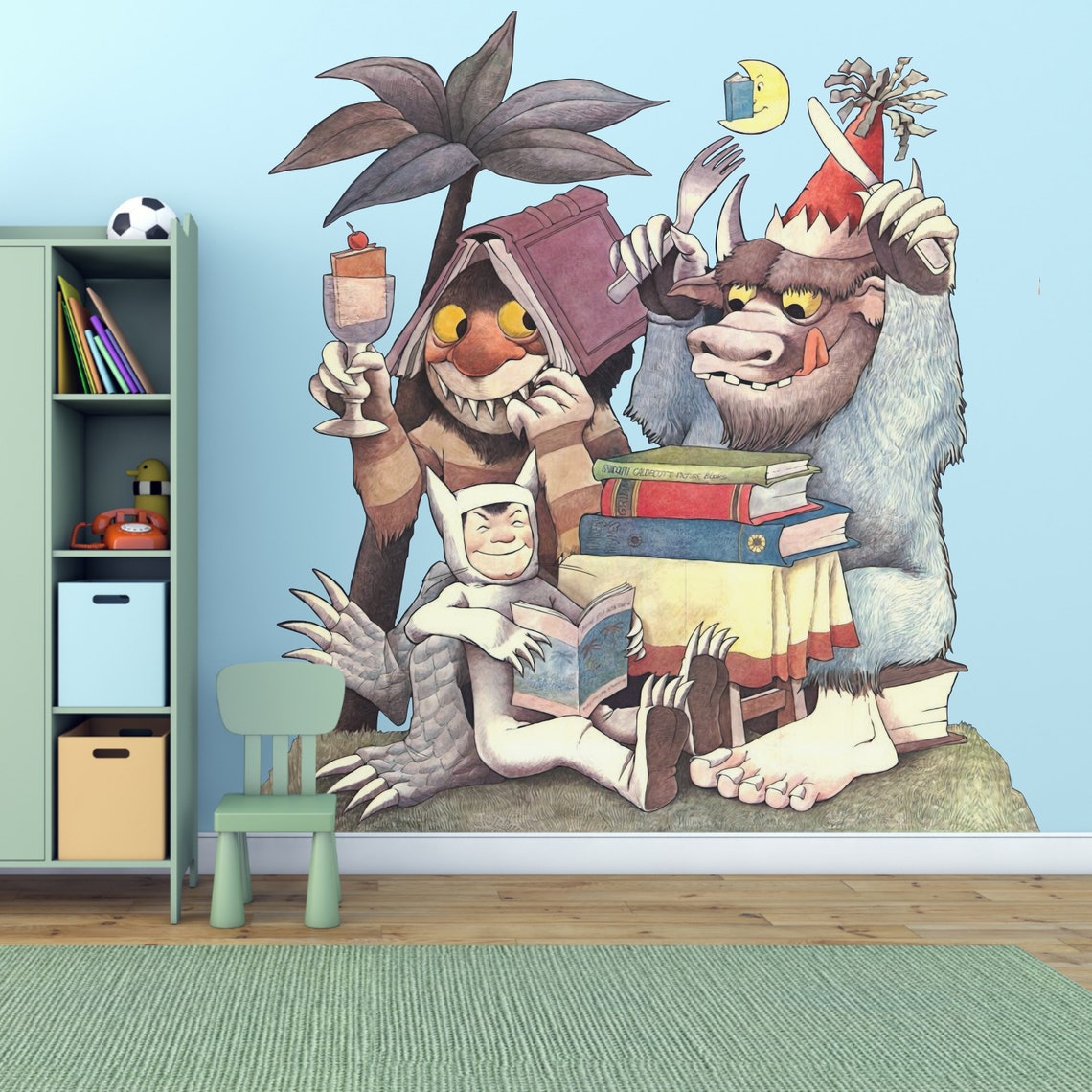 Where the Wild Things Are Monsters Wall Decal King Max Wall Sticker Carol Wall Art Nursery and ...