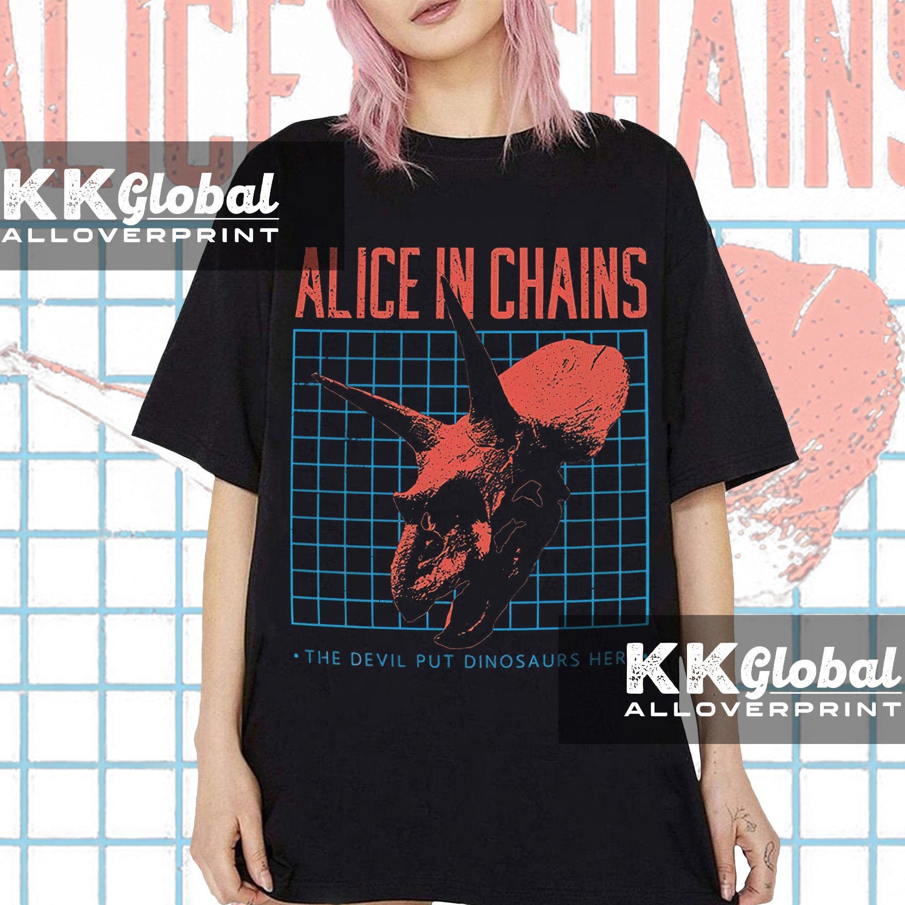 Alice In Chains The Devil Put Dinosaurs Here Shirts