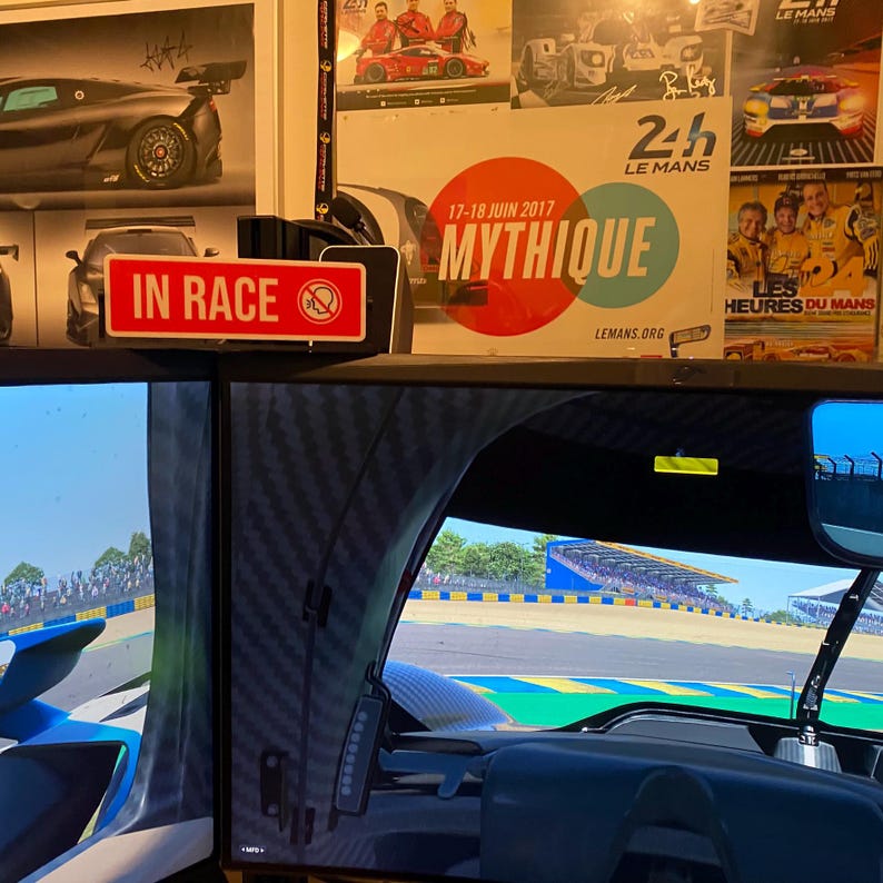 Rotating Sim Racing Do Not Disturb Sign, Which Indicates When You Can ...