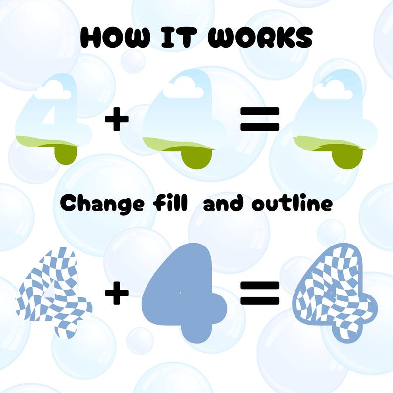 Canva Letter Frames, Bubble Fun Editable Font Clipart, Drag and Drop ...