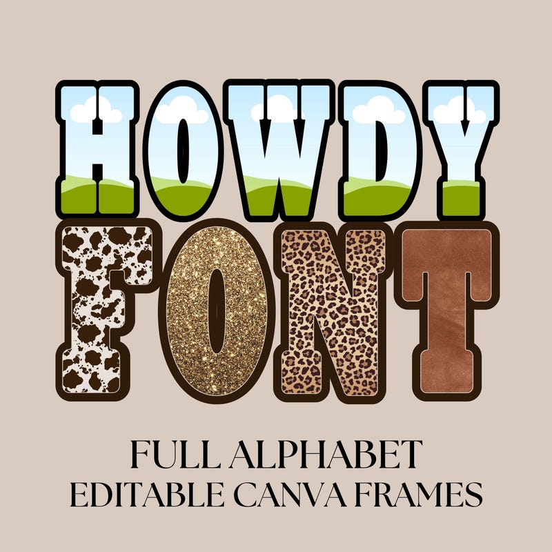 Western Editable Planner - Etsy