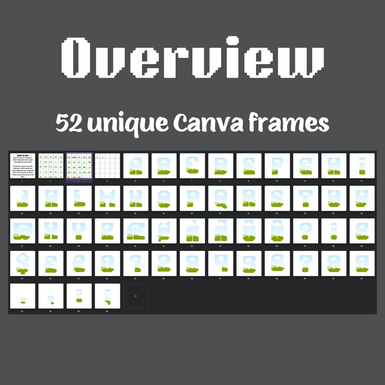 8-bit Gamer Font Canva Frames: Retro Arcade Letters - Etsy