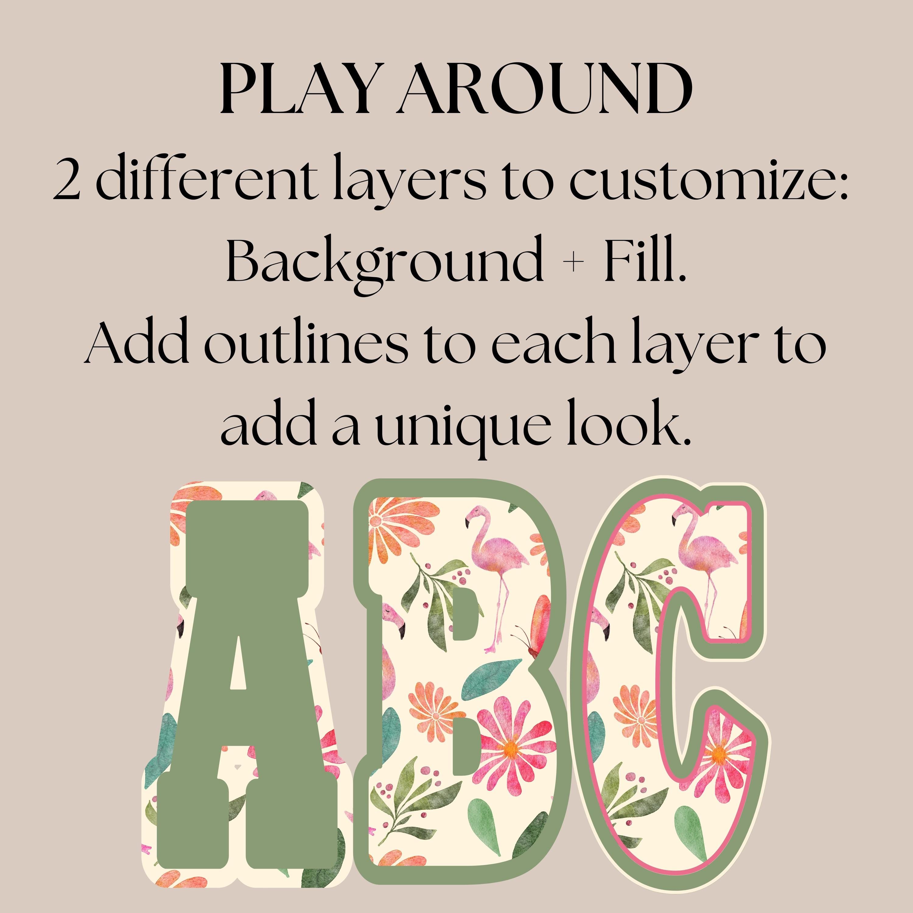 Retro Western Font Canva Frames: Groovy Cowgirl Alphabet (template ...