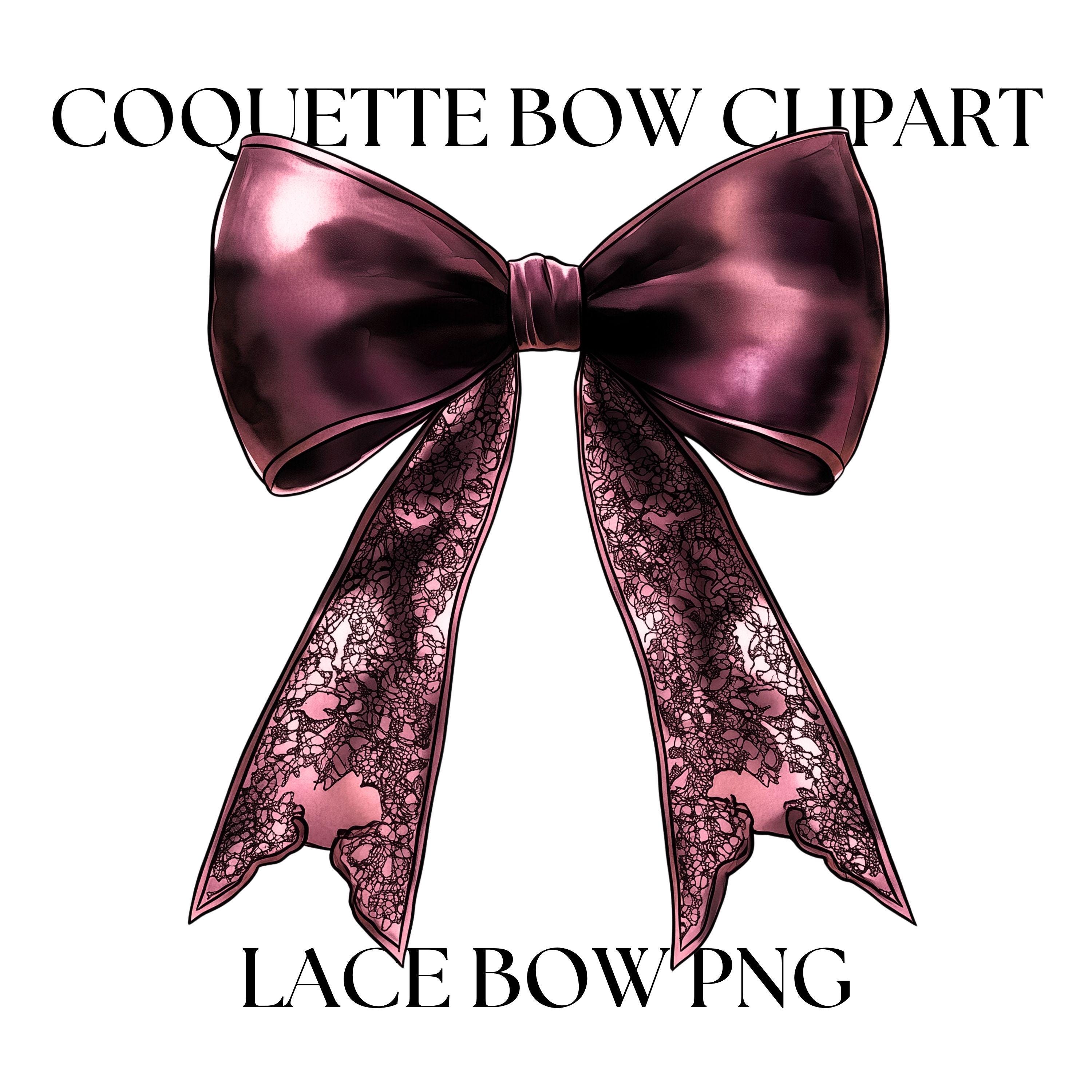 Maroon Bow PNG, Dark Pink Lace Bow PNG, Gothic Vintage Lace Ribbon ...