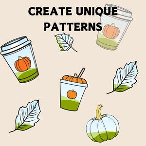 Fall Canva Frames: Pumpkin Spice Latte, Football, Leaves (editable ...