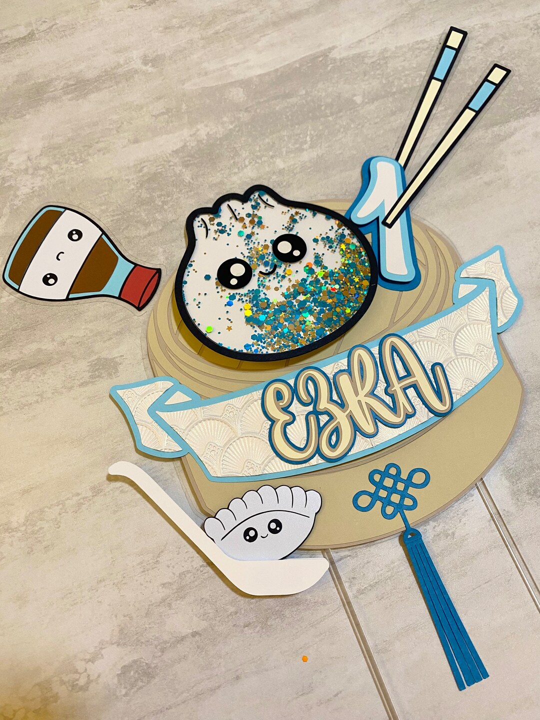Bao Dumpling Custom Birthday Cake Topper Shaker - Etsy