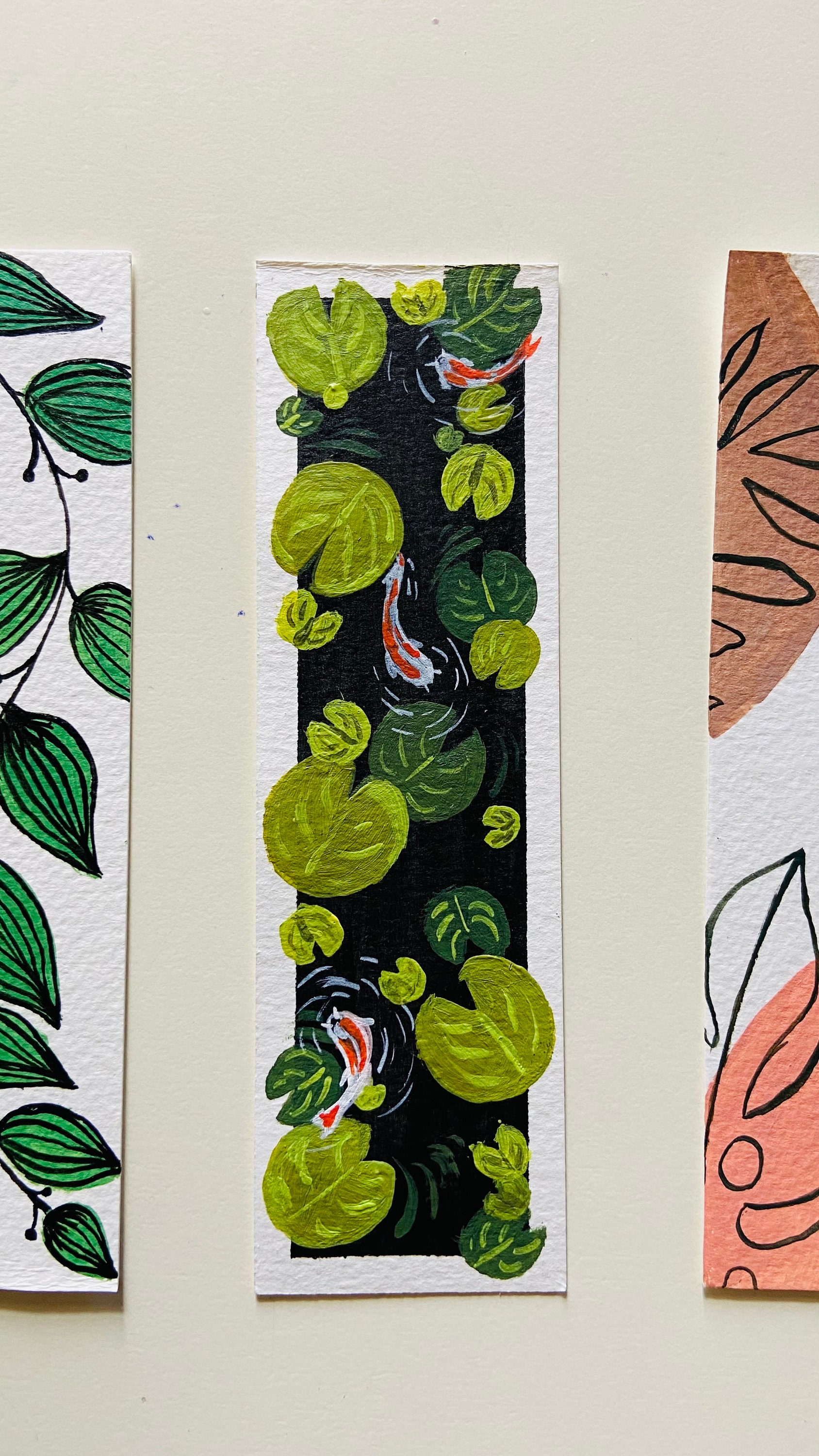 Hand Painted Bookmarks, Customized Book Accessories , Acrylic Painting ...