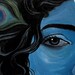 Mystical Krishna Eye , Handmade Acrylic Painting for Home Decor, Wall ...