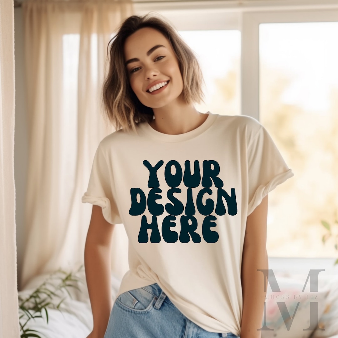 Bella Canvas 3001 Model Mockup Bella Canvas T-shirt Mock Soft - Etsy