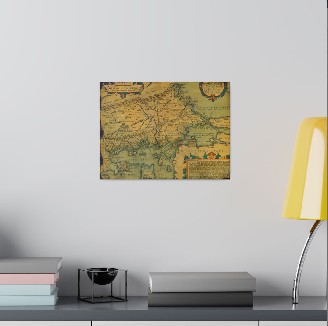 Thracian Ancient Map - Canvas + Digital Download - Etsy