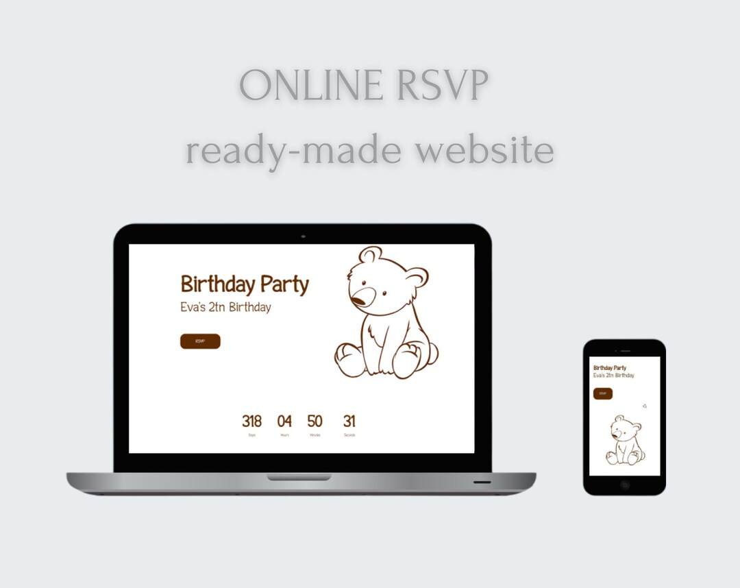 Birthday Invitation, Invitation for Children Birthday, Online ...
