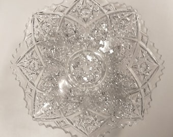 RARE ANTIQUE! Signed Hawkes American Brilliant Period Cut Crystal ...