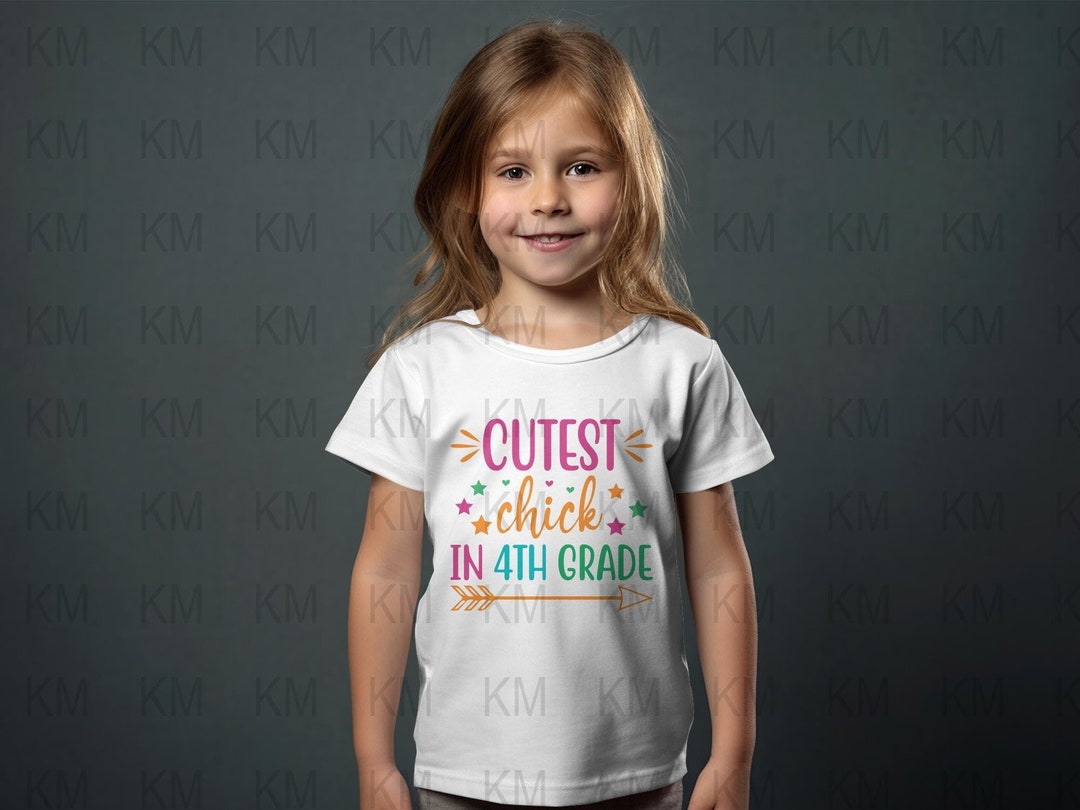 Cutest Chick in 4th Grade Shirt. Stay Motivated With Our 'grade A ...