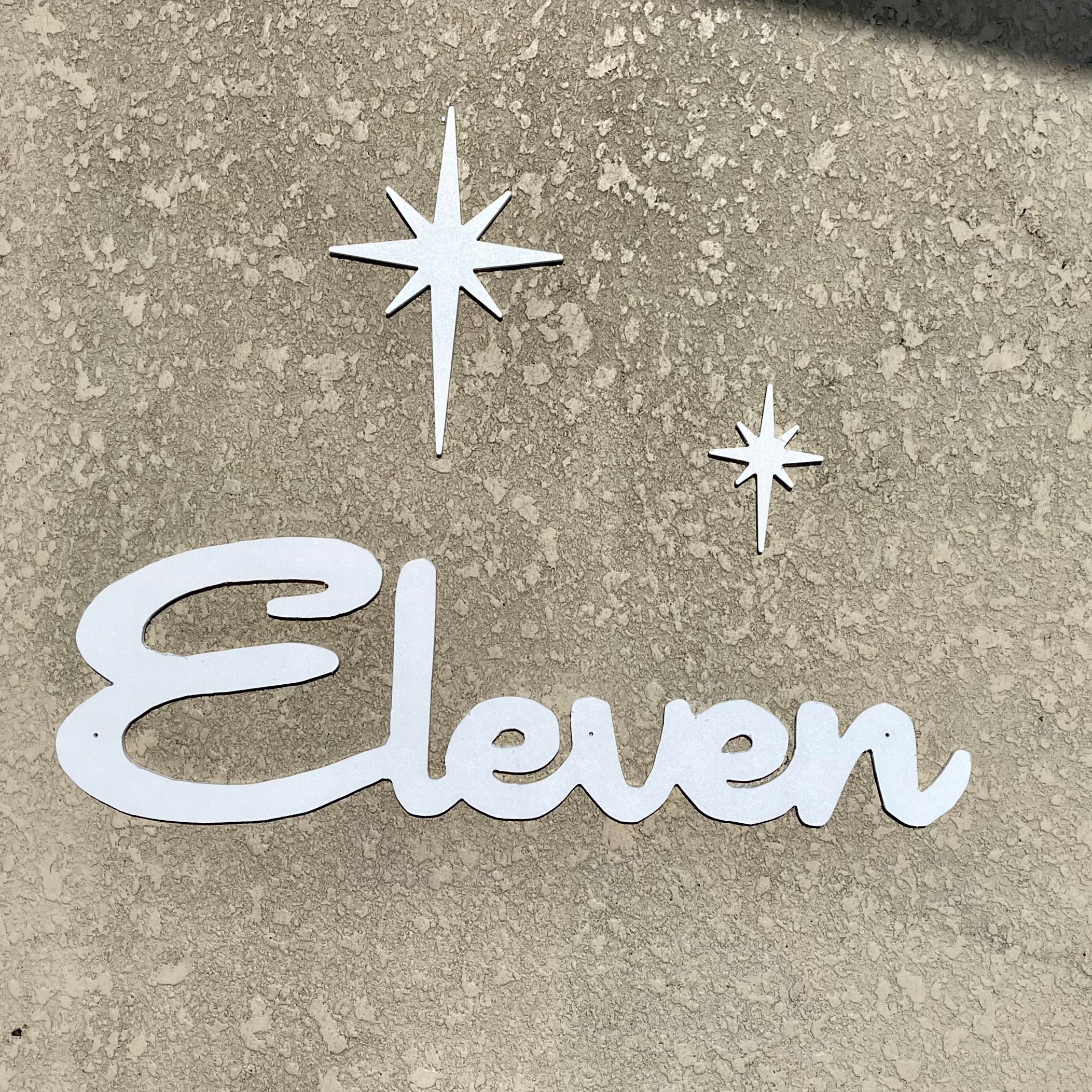 Starburst Stars Retro Atomic Vintage Mid-century Modern House Numbers ...
