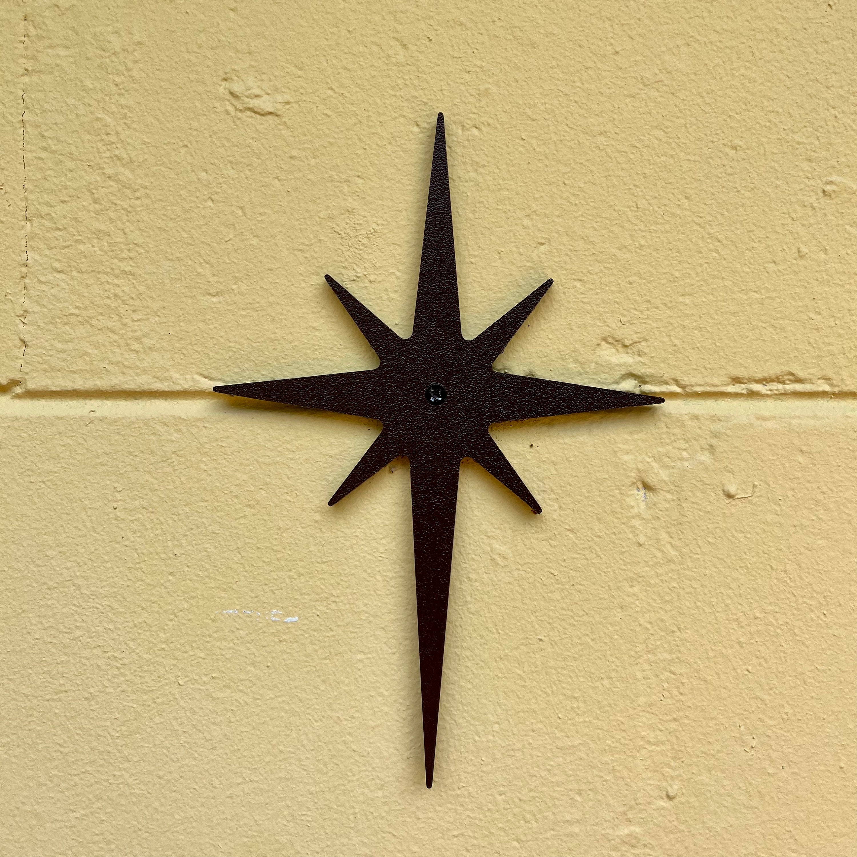 Starburst Stars Retro Atomic Vintage Mid-century Modern House Numbers ...