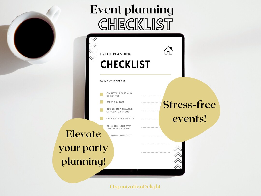 Complete Event Planning Checklist - Organize Every Detail for Your ...
