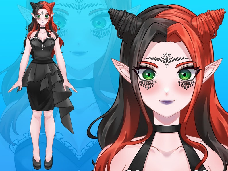 Custom LIVE2D Vtuber Model Vtuber Commission Vtuber Design Vtuber Live2d Commission Live2d Model ...