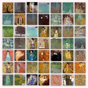 MEGA Bundle Wall Art, Set of 185 Digital Prints, Gustave Klimt Inspired ...