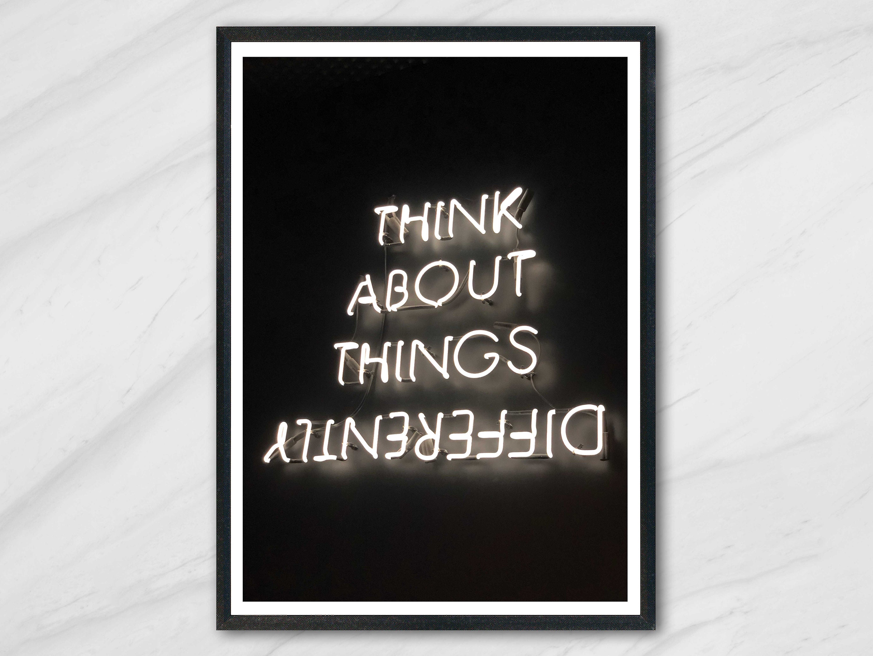 Think About Things Differently Printable Download, Modern Contemporary ...
