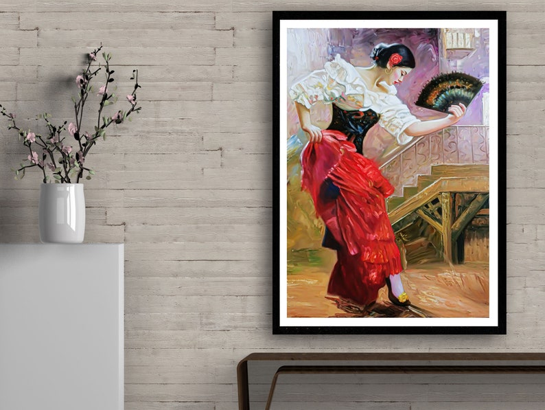 Flamenco Printable Download, Spanish Dancer Print, Flamenco Wall Print ...