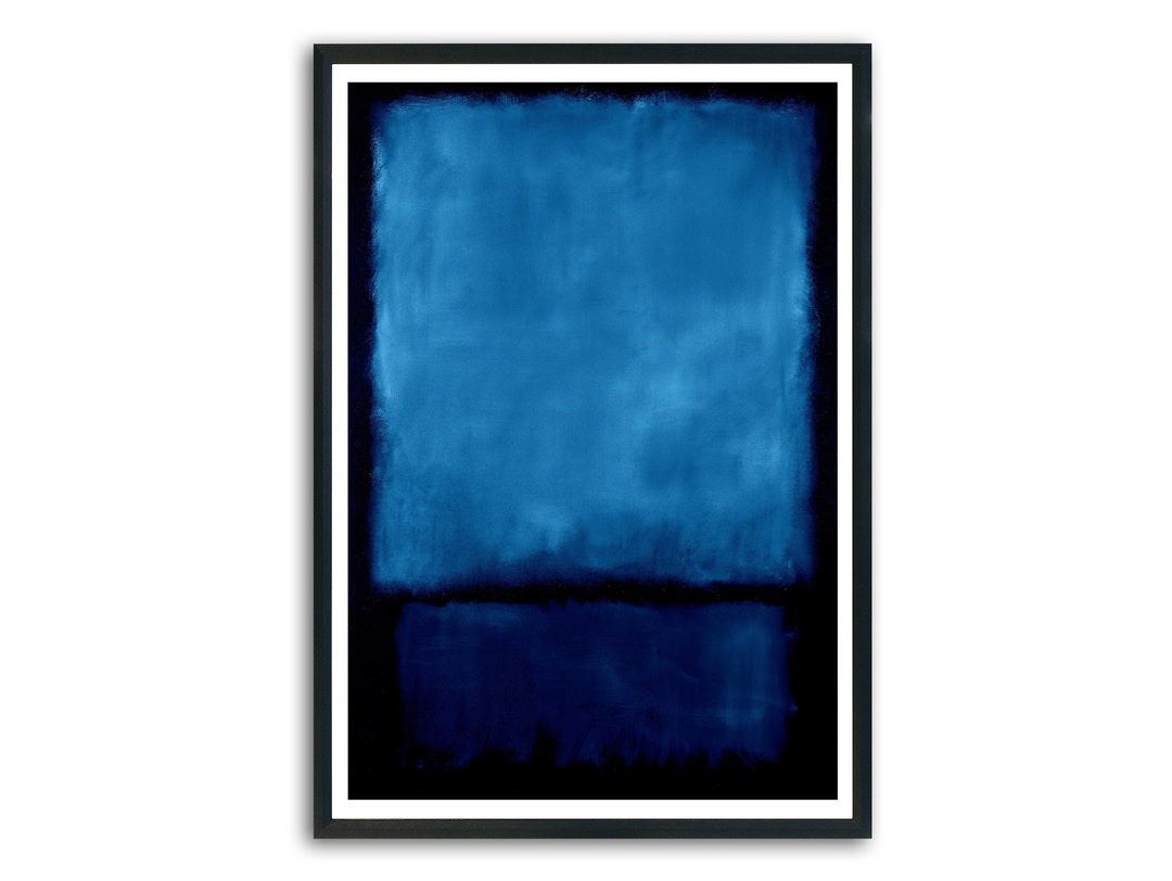 Rothko Inspired Printable Download, Blue Rothko Abstract Digital Art ...