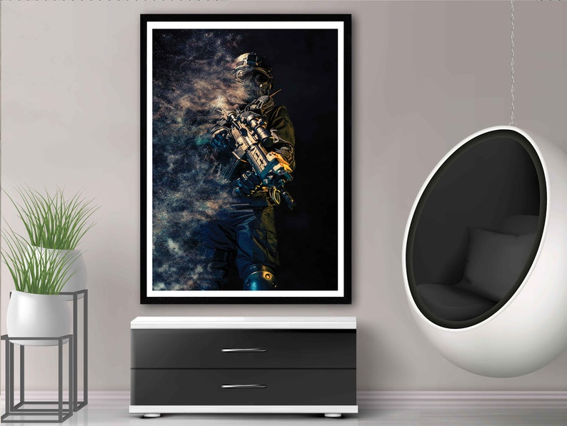 Soldier Printable Download, Soldier Canvas Art, Military Wall Art ...