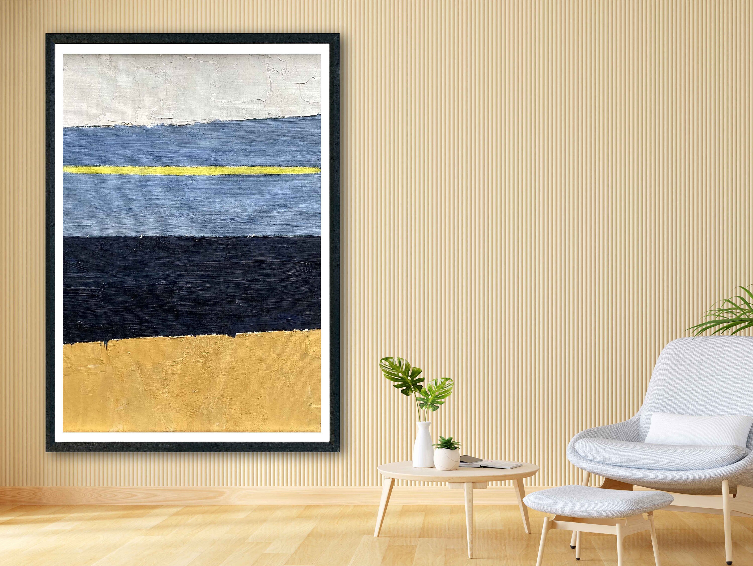 Rothko Inspired Printable Download, Blue and Yellow Rothko Abstract ...