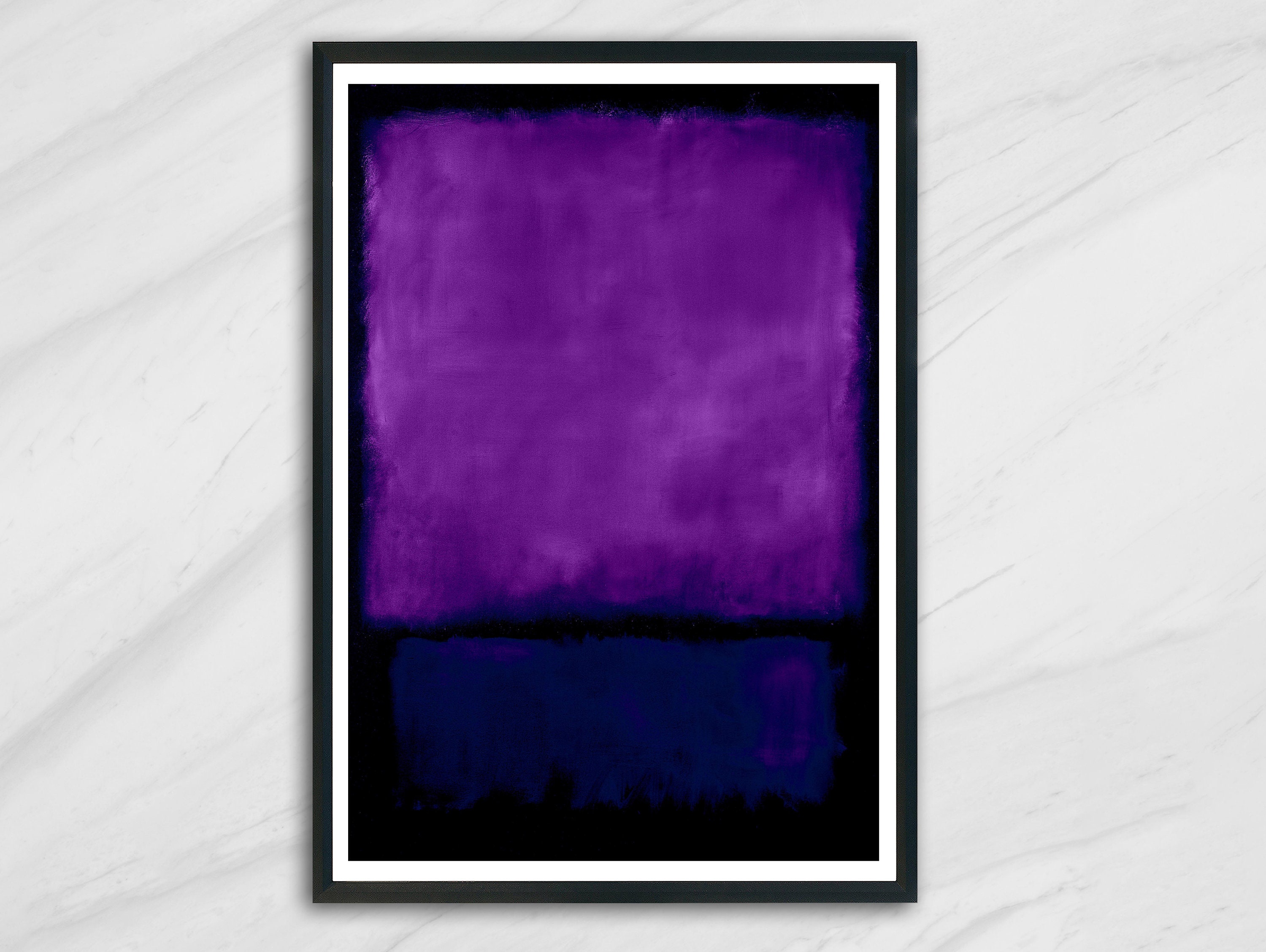 Rothko Inspired Printable Download, Purple and Black Abstract Digital ...
