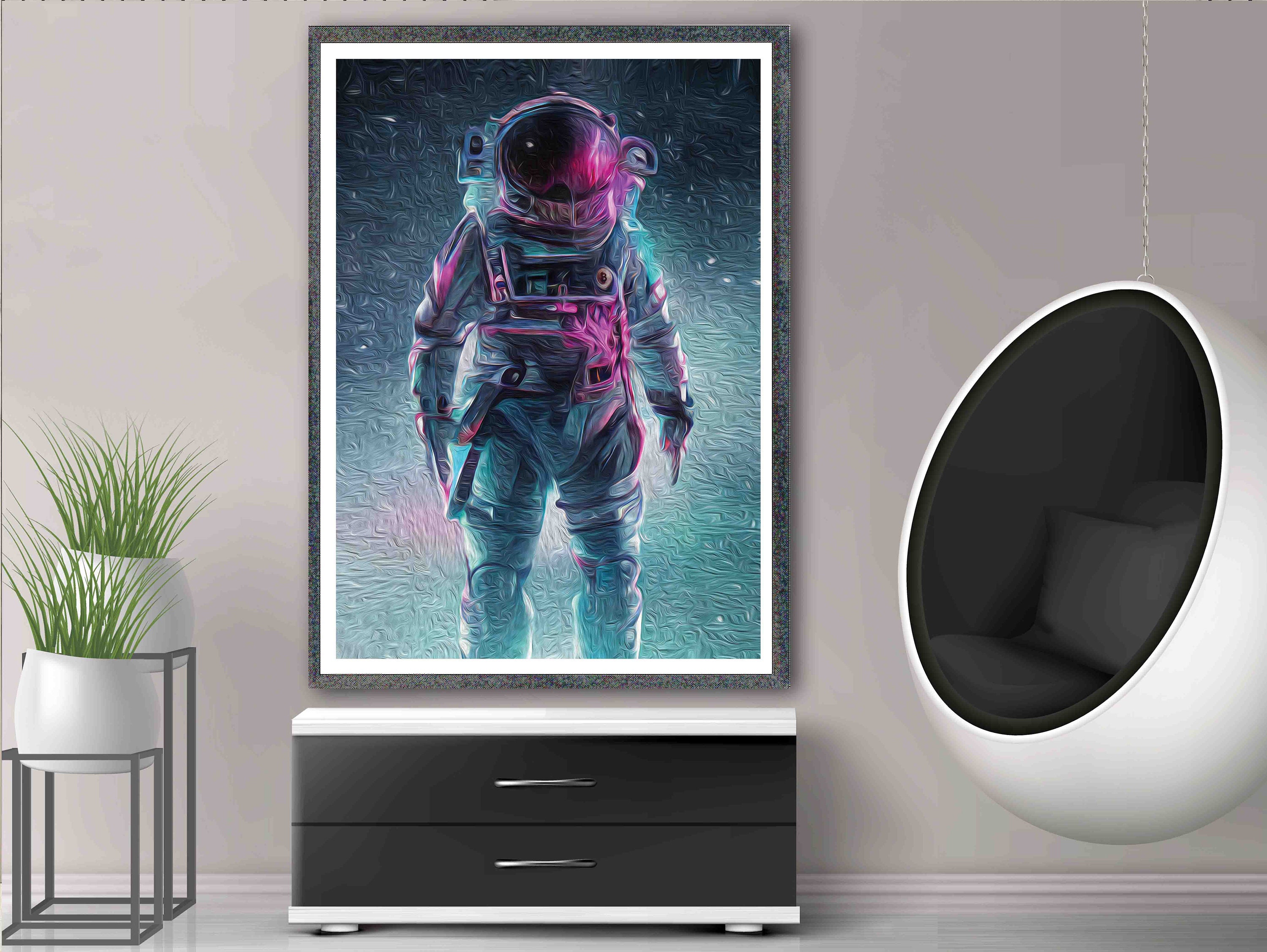 Astronaut Multi Color Printable Download, Astronaut Poster, Astronaut ...
