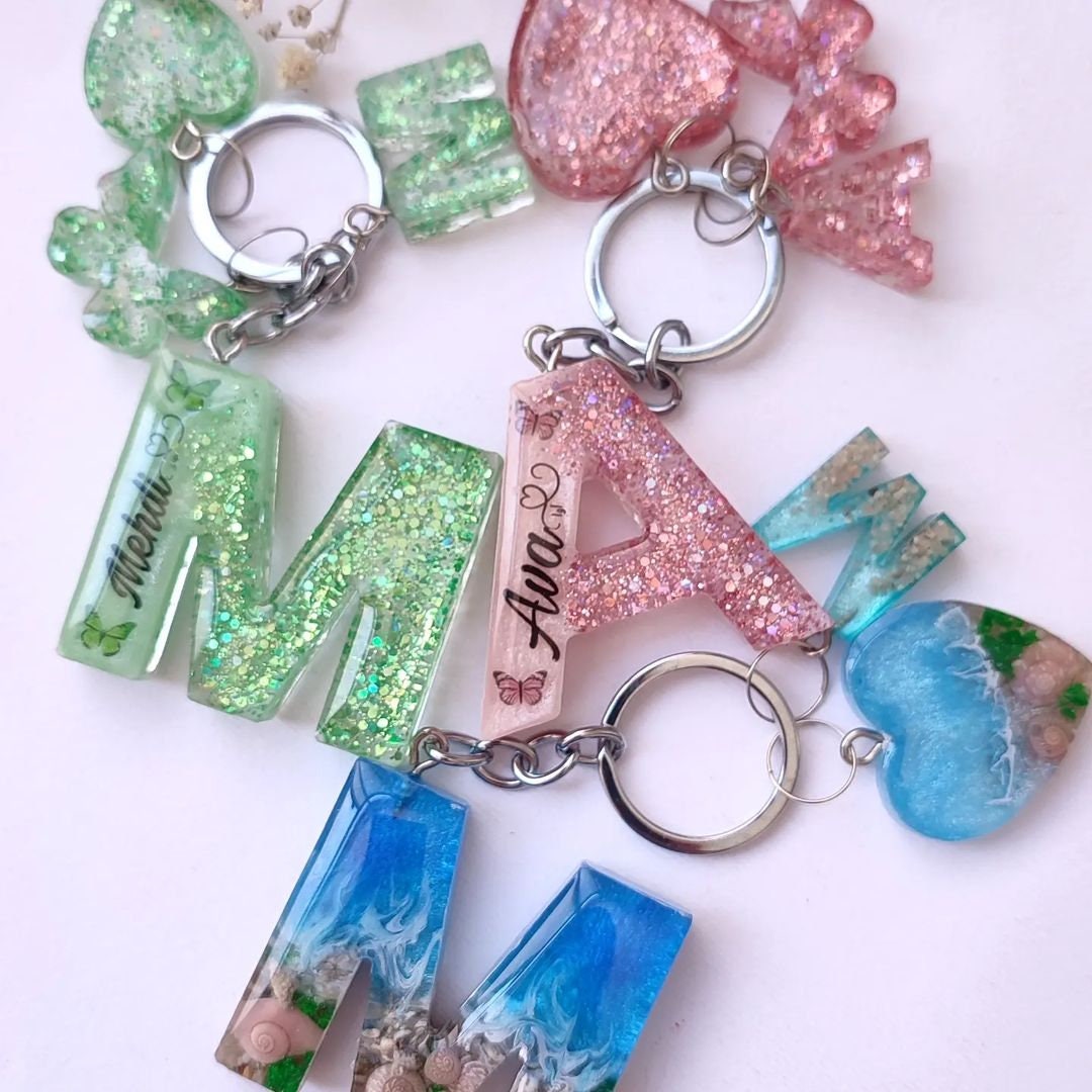 Custom Resin Keyrings Custom Personalised Keyrings Gifts for Her ...