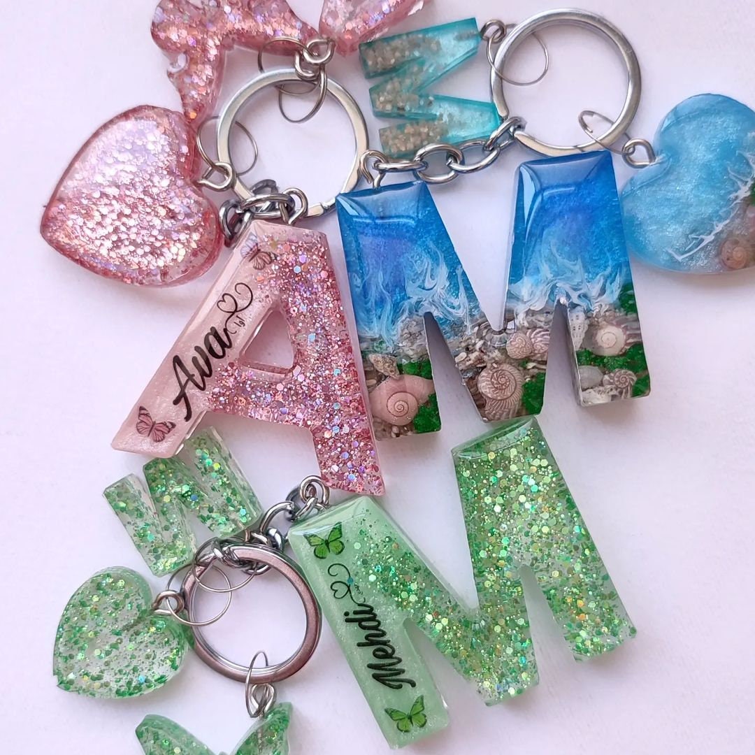 Custom Resin Keyrings Custom Personalised Keyrings Gifts for Her ...