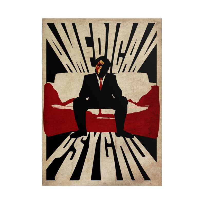 Rolled Posters, Vintage Psycho Poster, Cool Wall Art Decoration, Retro ...