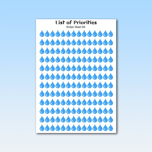 Water Drop Stickers - Etsy