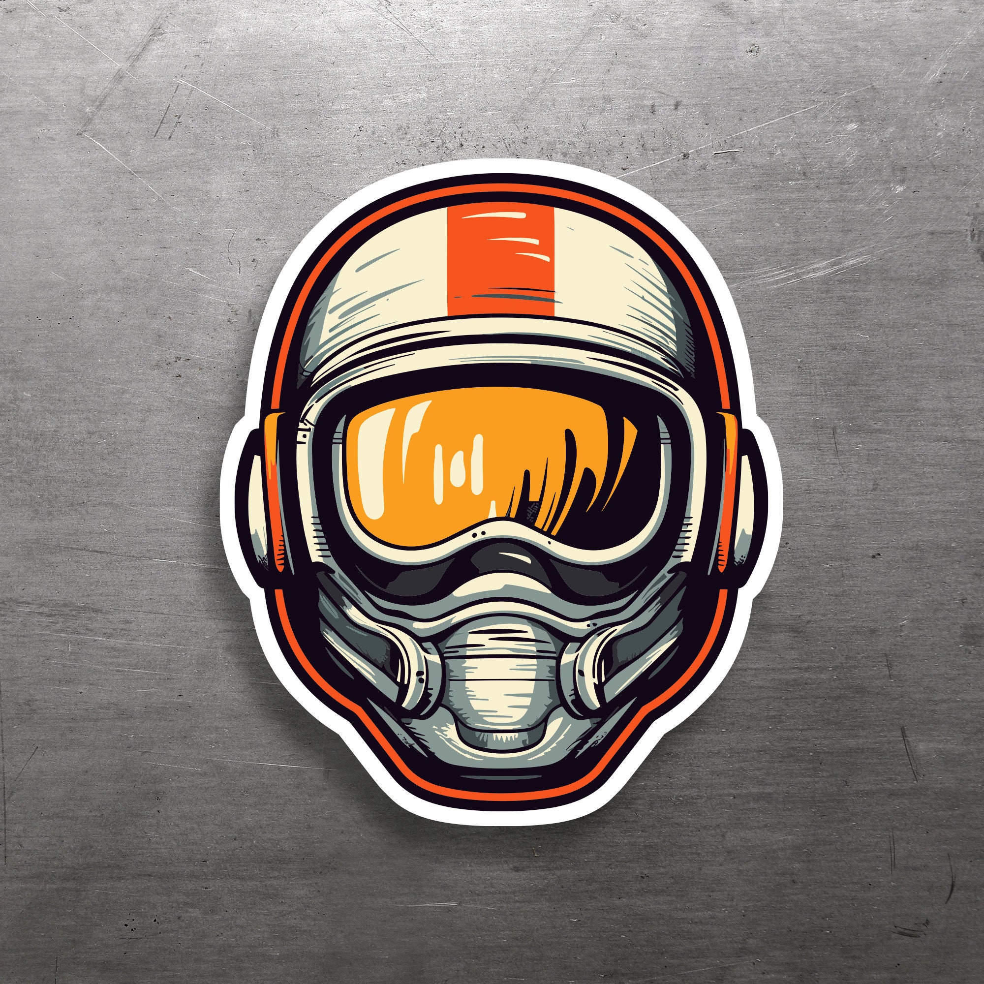 Ranger Helmet Sticker Retro Motorcycle Theme Vintage Motorcycle Laptop ...