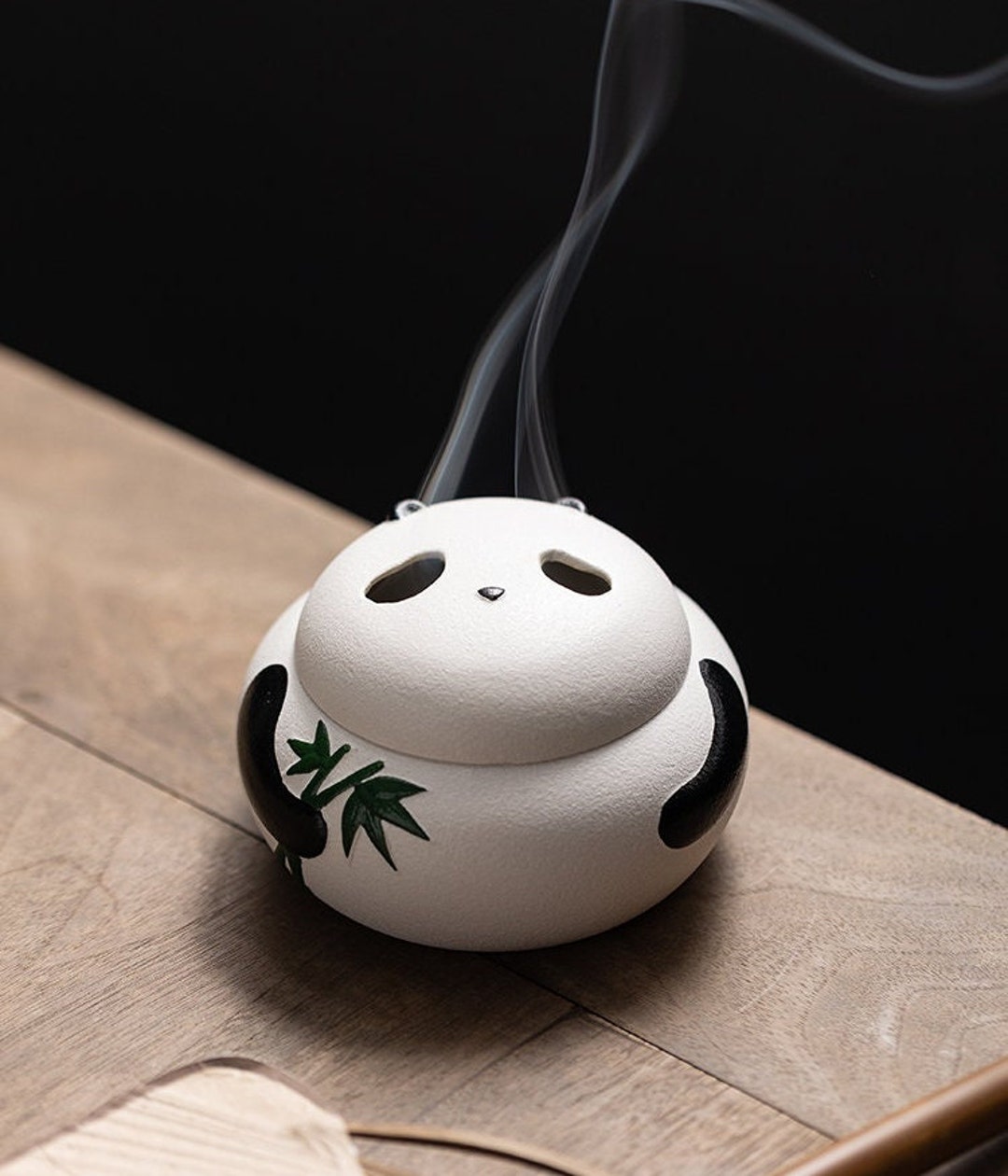 Ceramic Panda Cone Incense Burner Animal Incense Holder Ceramic Panda ...