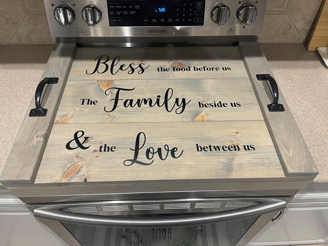 Farmhouse Stove Cover - Kitchen Storage Space, Gas or Electric - Etsy