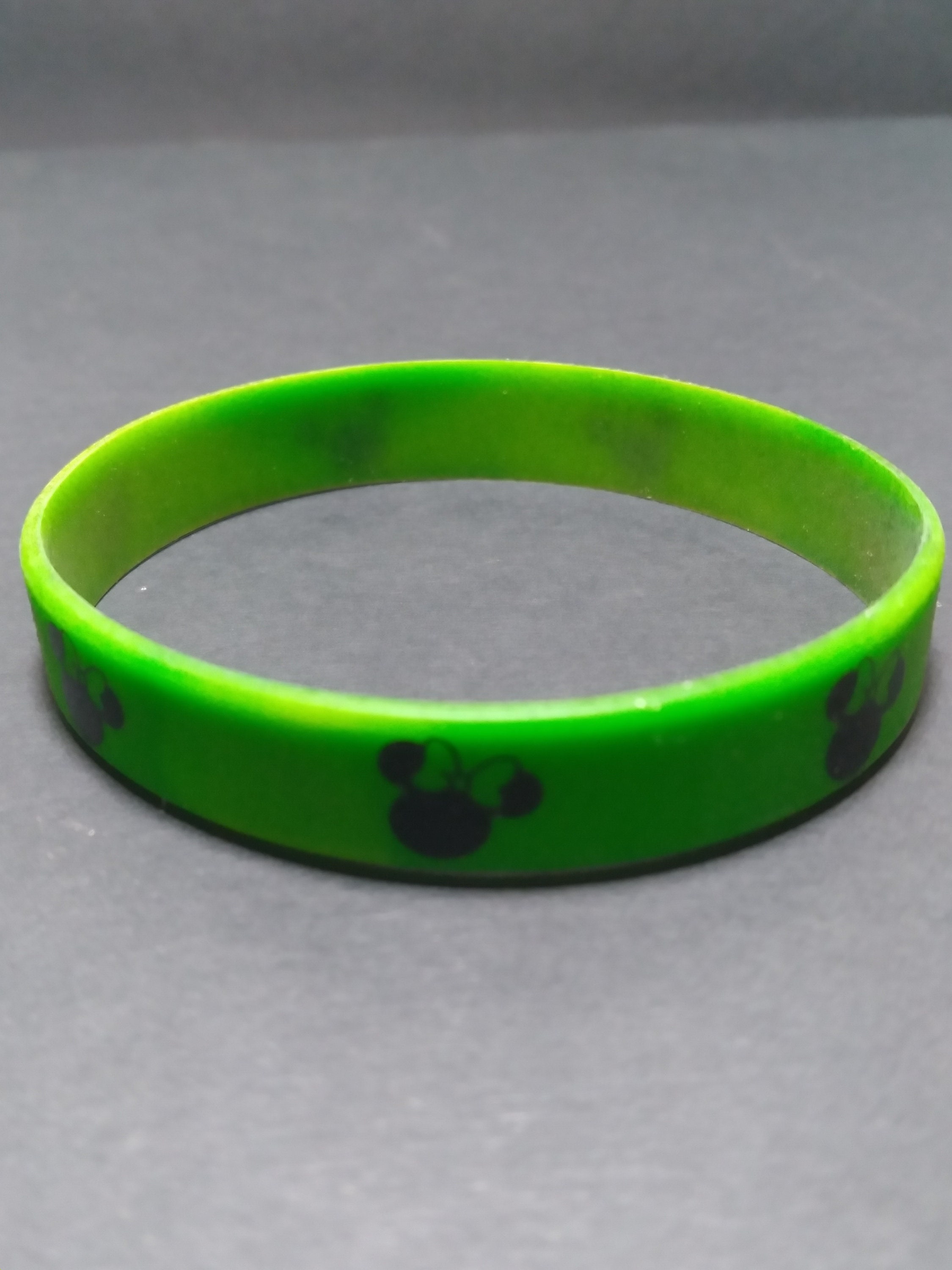 Sbwd9a Minnie Mouse Head Silhouette Silicone Bracelet Disney Inspired ...