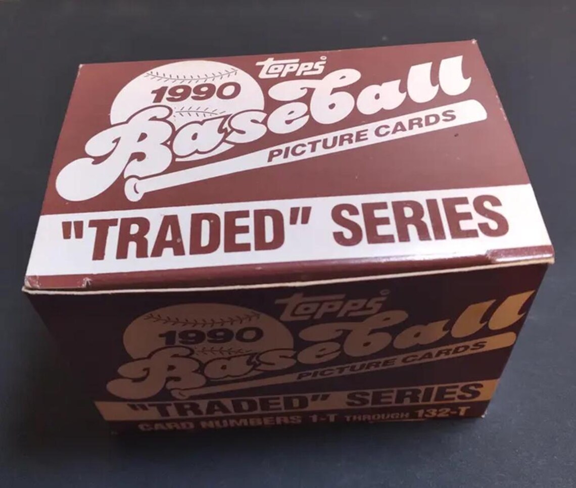 1990 Topps Traded Complete Set New in Box 132 Cards, Frank Thomas, John ...