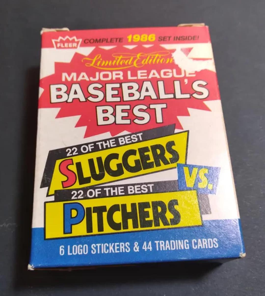 1986 Fleer Sluggers VS. Pitchers Baseball Complete Set New in Box 44 ...