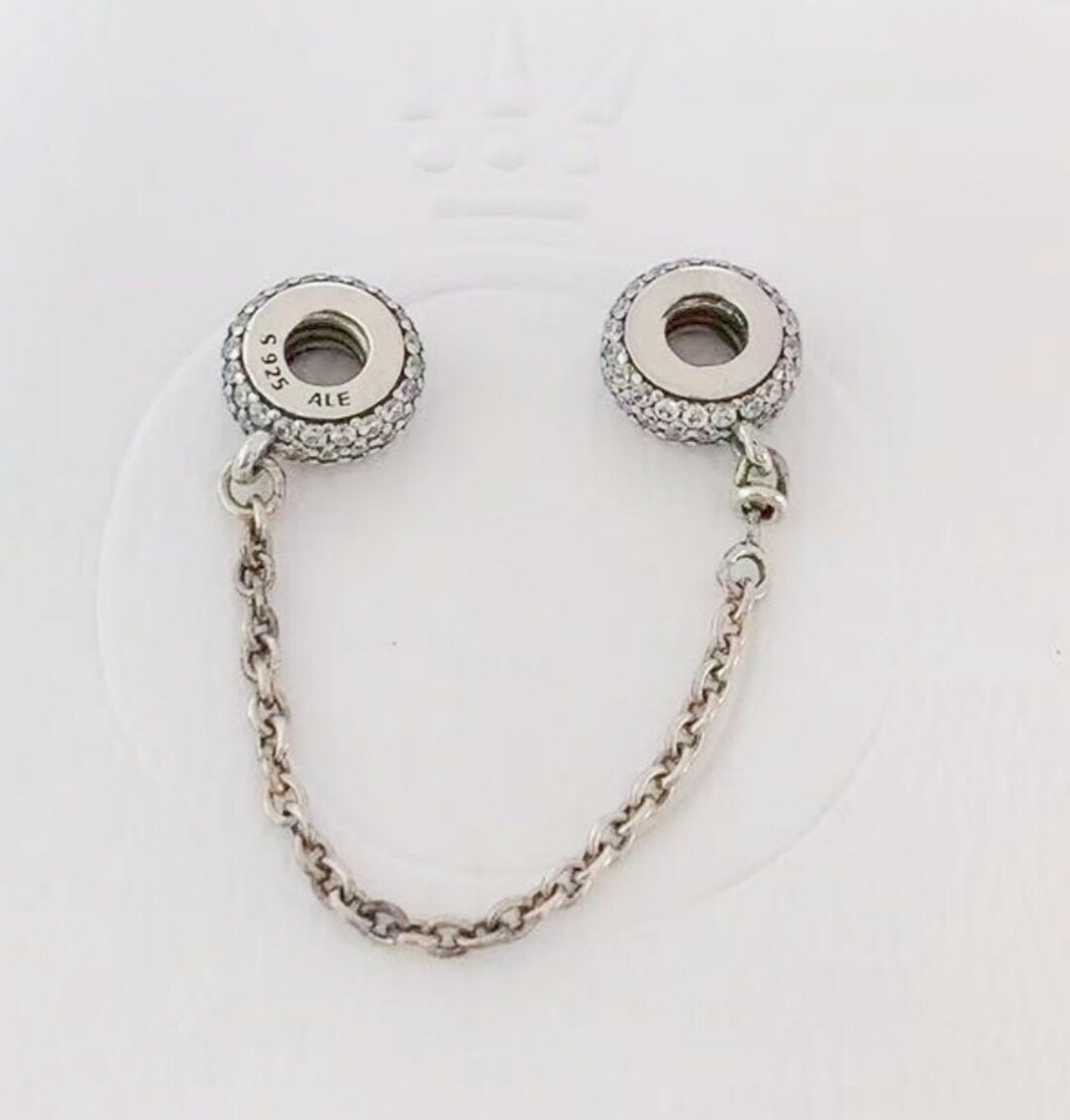Pandora Sparkling Pavé Safety Chain Charm - Etsy