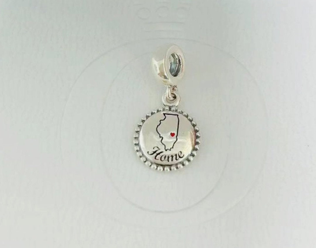 Pandora Chicago Map Dangle Charm Pendantheartloves925 - Etsy