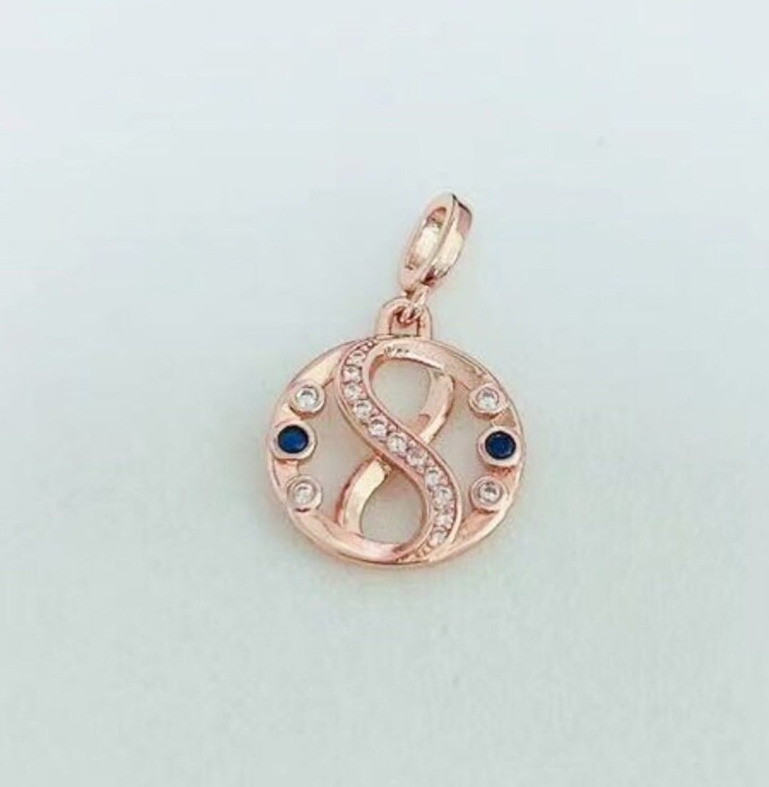 Pandora ME Infinity Symbol Medallion Charm Dangle Rose Gold-plated With ...