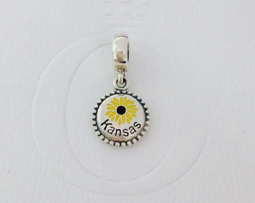 Pandora Kansas City Sunflower Exclusive Dangle Charm Pendant - Etsy