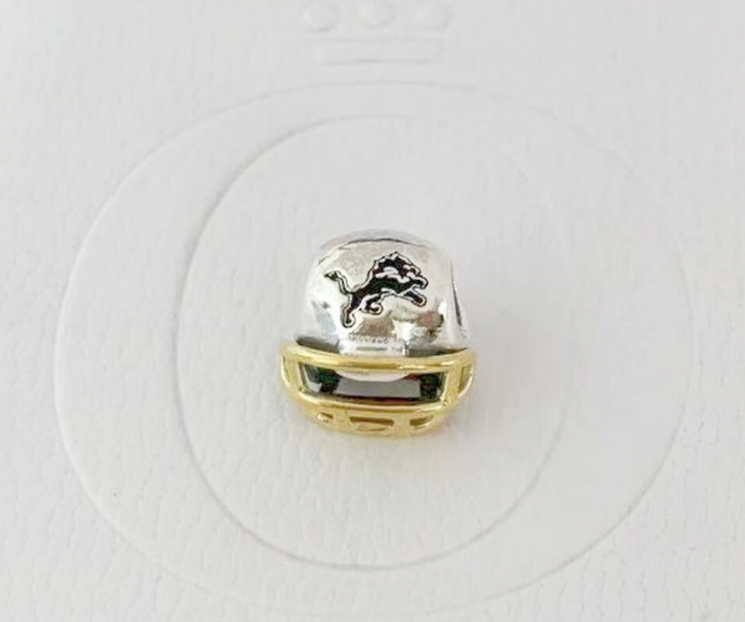 Pandora Detroit Lions Football Helmet Charm Pendant - Etsy